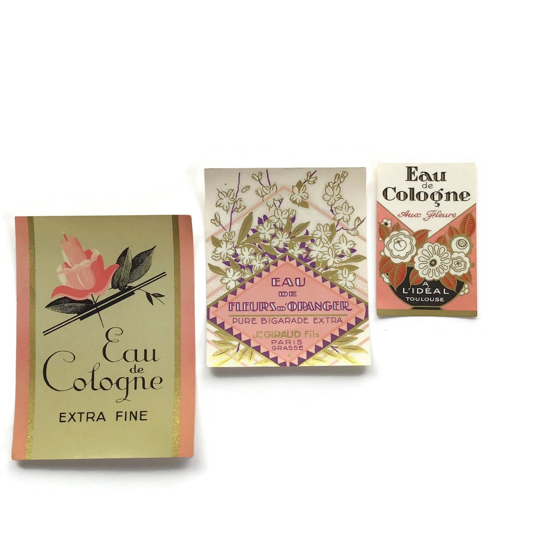 Retro Vibes: Vintage Perfume Label Set, Nostalgic Cosmetics, - Etsy