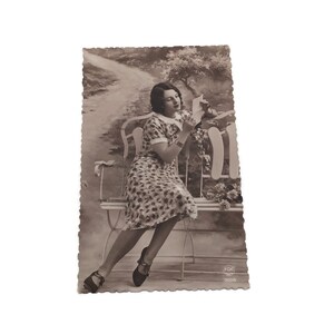 Vintage Woman Postcard, Antique Romantic Women Postcards, - Etsy