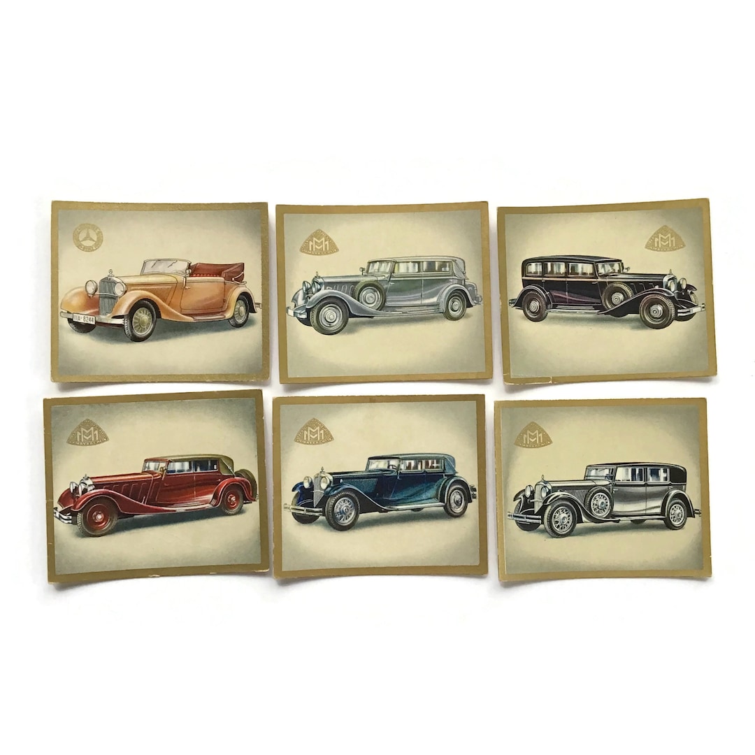 Vintage Cigarette Cards Classic Cars Antique Collectibles - Etsy