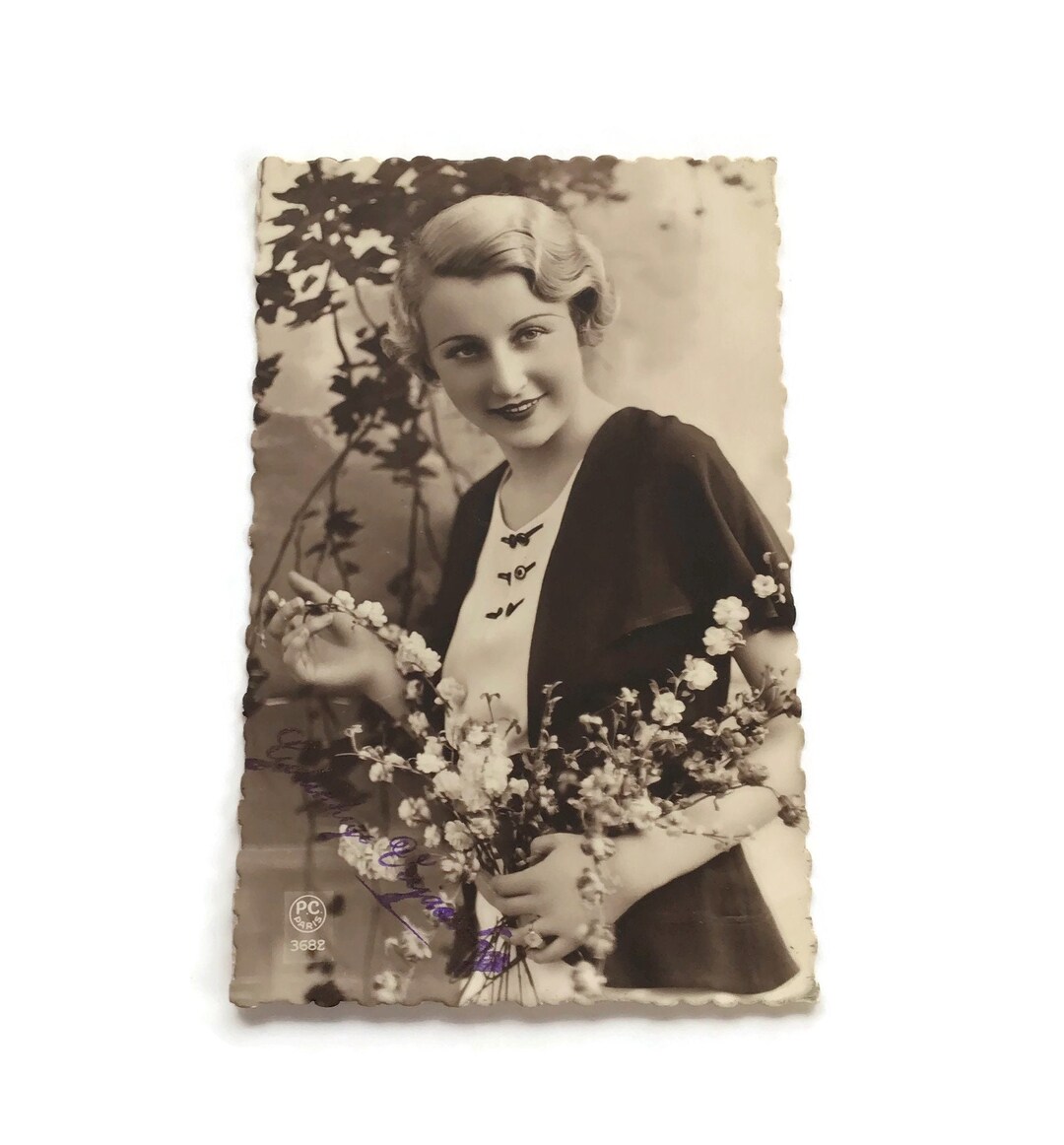 Vintage Woman Postcard, Antique Romantic Women Postcards, - Etsy