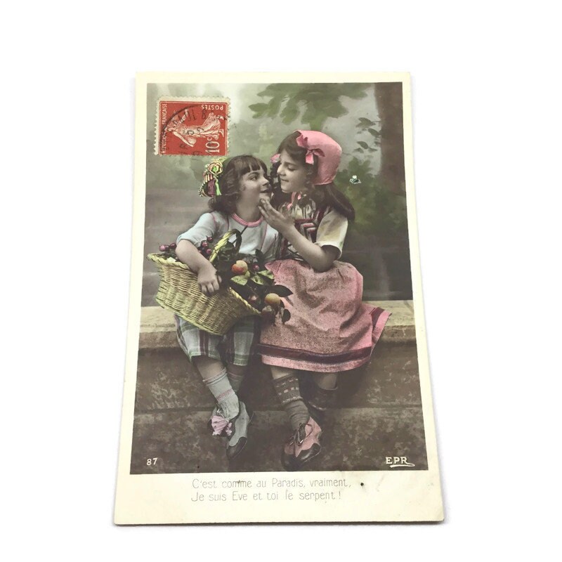 Vintage Kids Postcards Cute Girl and Boy Postcard Children - Etsy Canada