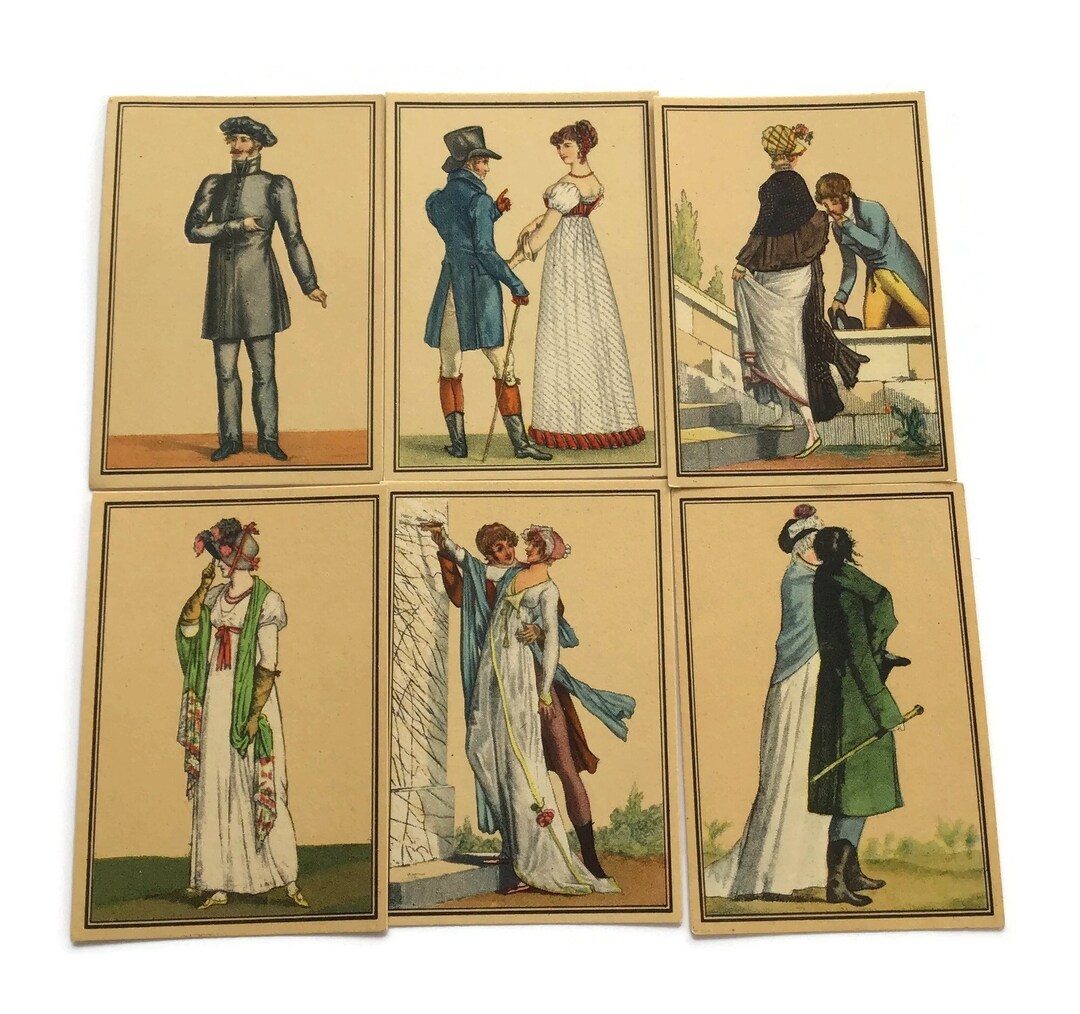 Rare Vintage Cigarette Cards / Fashion Plates Set by Haus Neuerburg ...