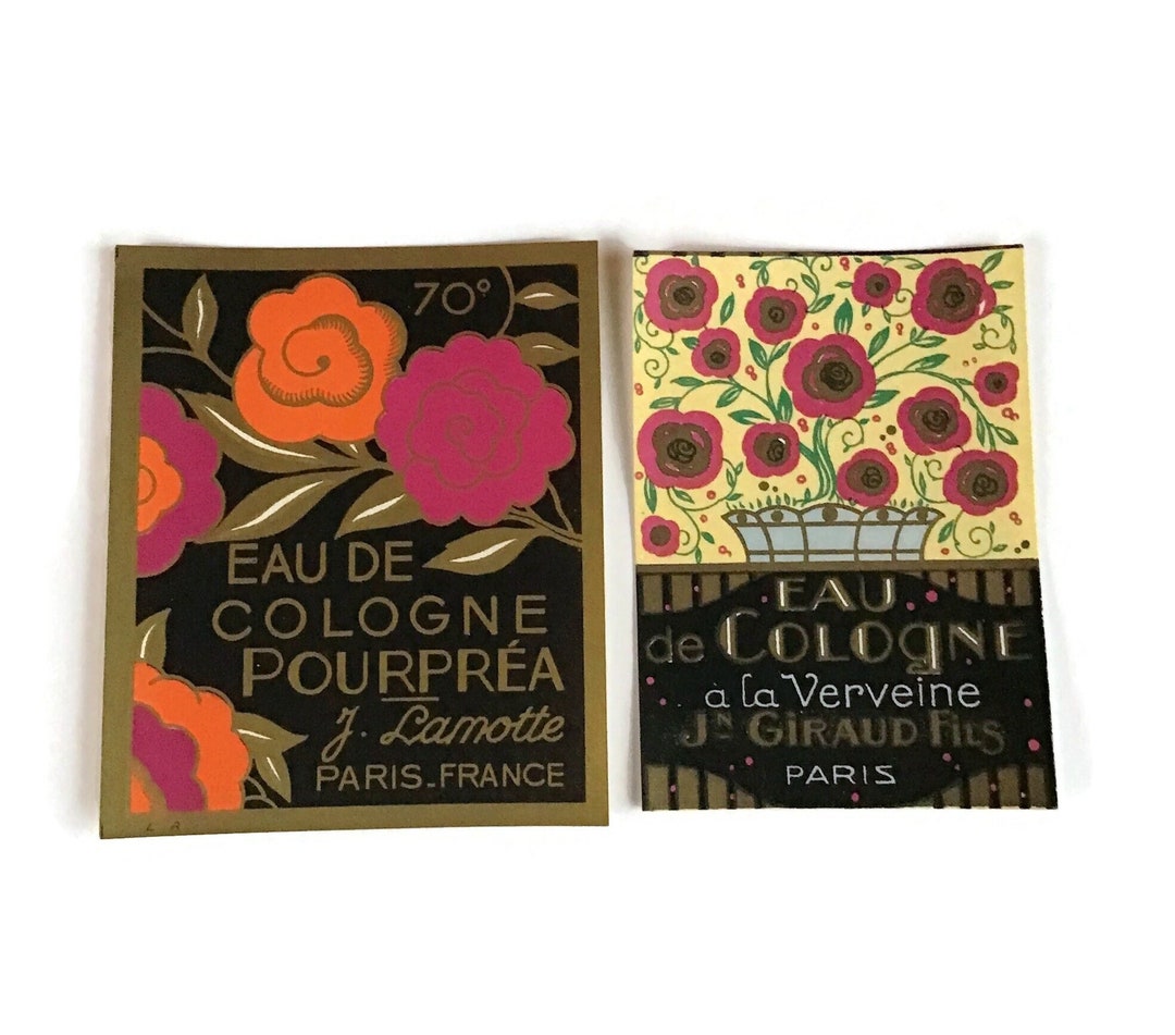 Retro Vibes: Vintage Perfume Label Set, Nostalgic Cosmetics, - Etsy