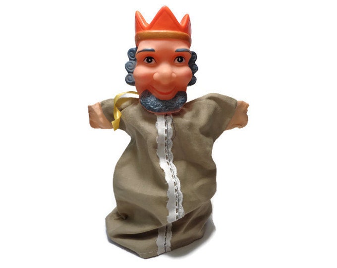 Vintage Hand Puppet King . Hand Puppet King . Puppet Theatre Doll ...