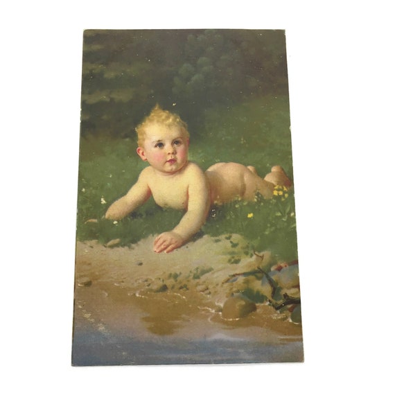 Memorabilia Boy Vintage Artist Illustrated Art Postcard Art ...