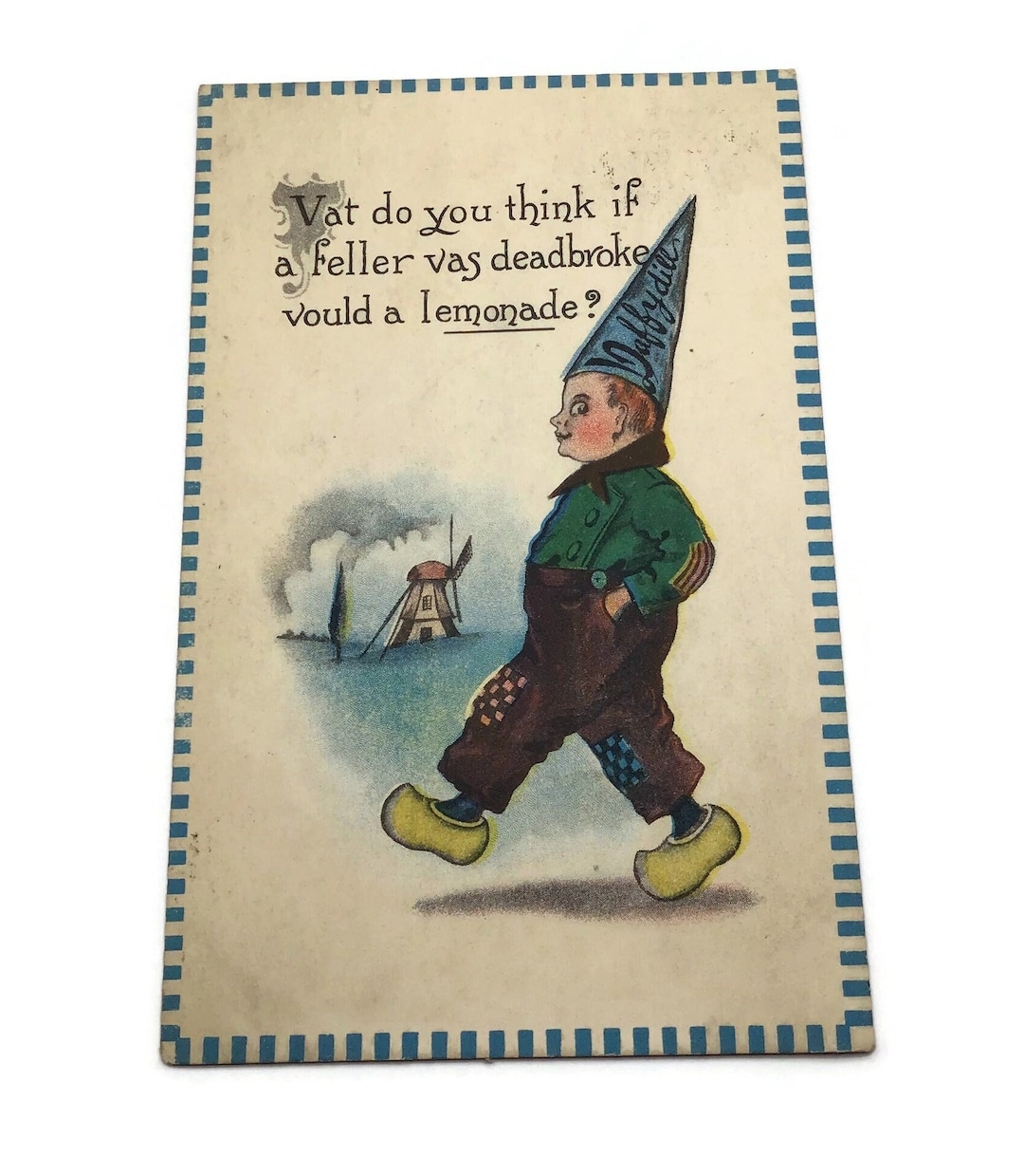 Dutch Vintage Children Illustrated Artist Postcard, Dunce Hat Cap ...