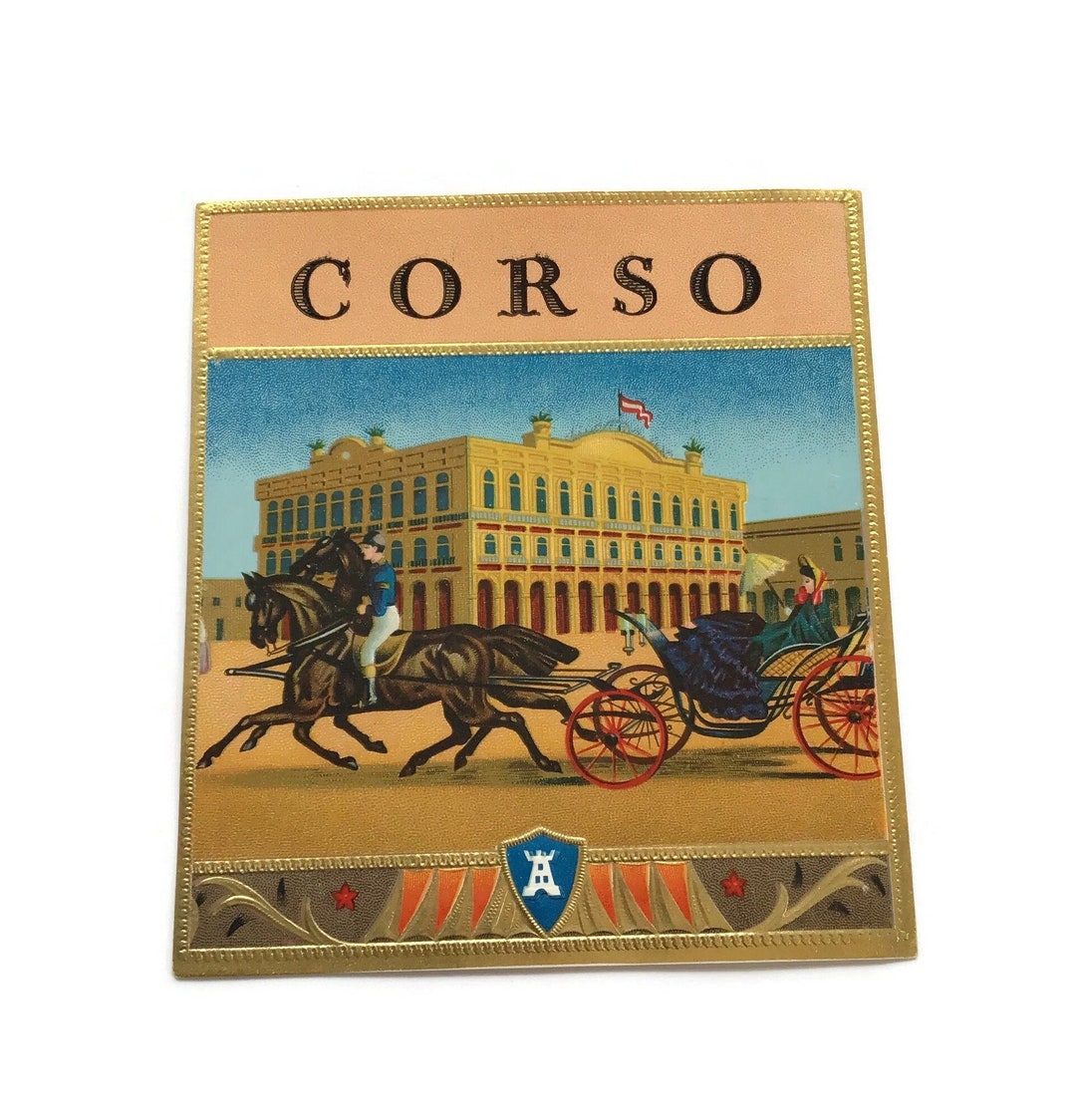 Vintage Tobacco Ephemera Antique Embossed Cigar Box Label, Advertising ...