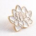 ON VACATION Small Lotus Pin, White Flower Lapel Pin for Men/women ...