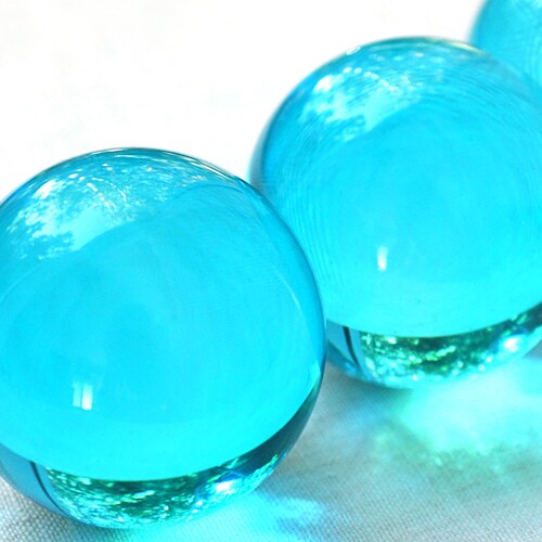 Large Aqua Blue Crystal Ball Sphere Huge Glass Ball 39mm 1 | Etsy
