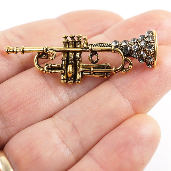 Trumpet Pin - Etsy
