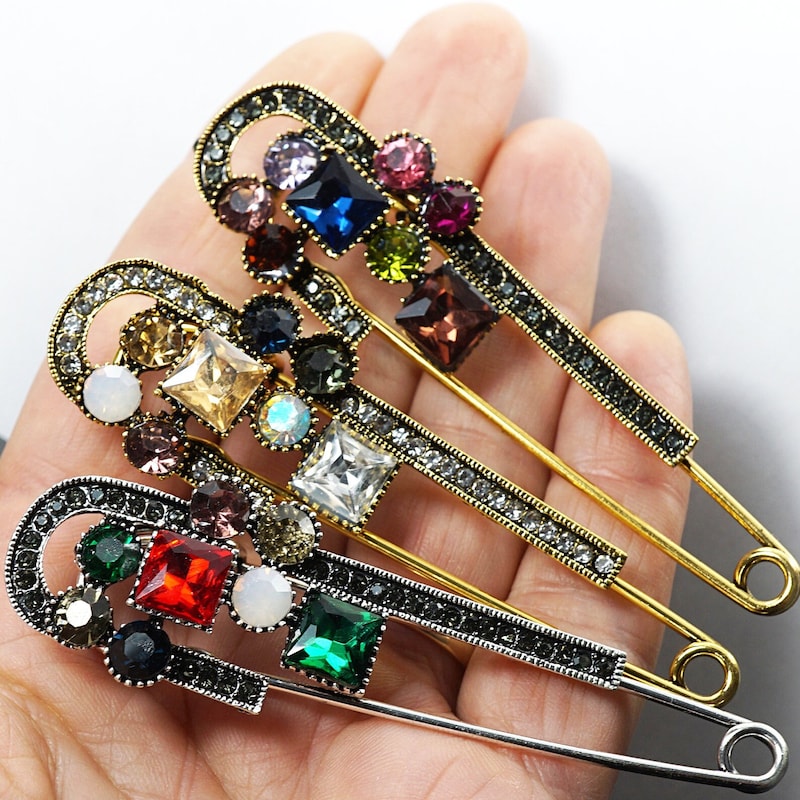 Safety Pin Brooch - Etsy