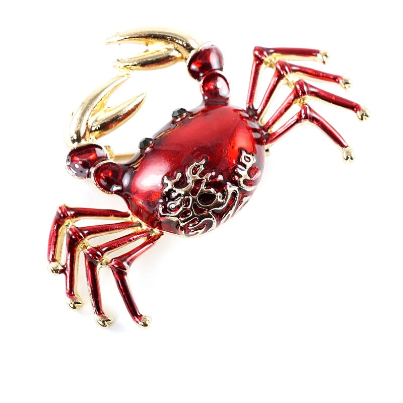 Crab Pin - Etsy