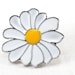 ON VACATION White Daisy Flower Pin for Women, Tie Tack Pin Brooch ...