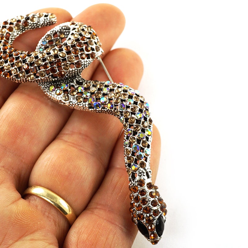 Snake Brooch - Etsy