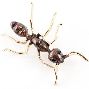 Big Ant Brooch, Large Carpenter Ant Pin, Huge Enamel Insect Brooch ...