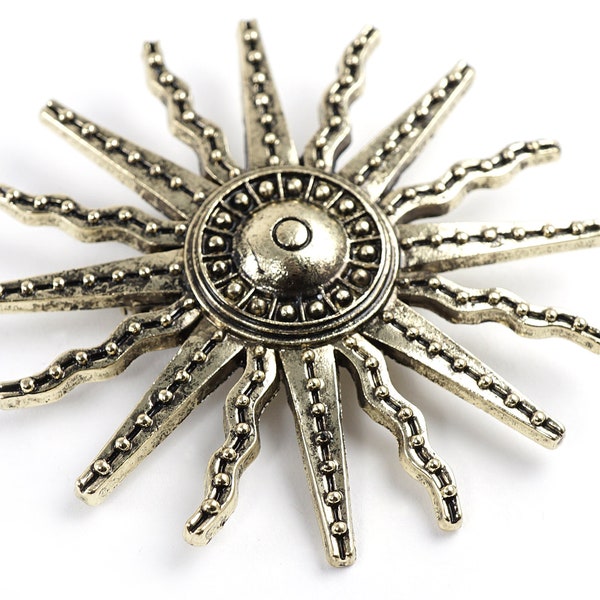 Sun Brooch - Etsy