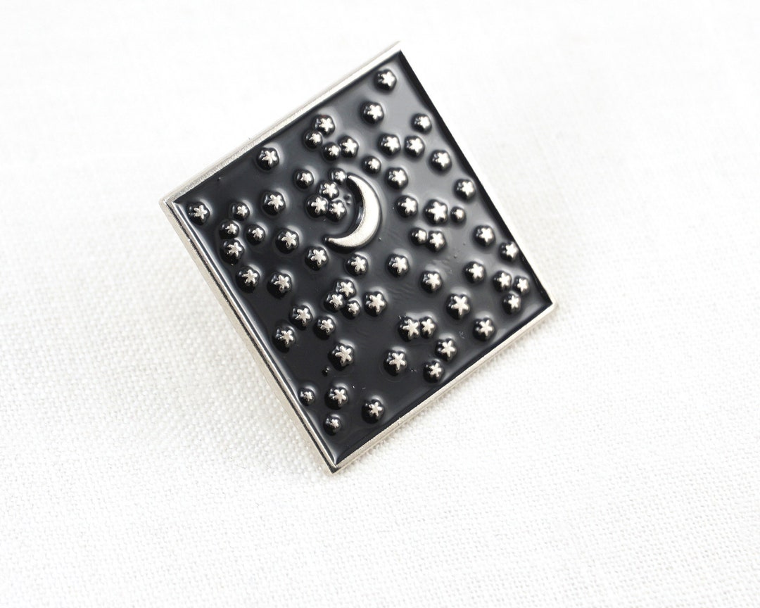 Night Sky Pin, Moon and Stars Brooch Lapel Pin for Men or Women, Stars ...