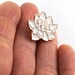 Small Lotus Pin, White Flower Lapel Pin for Men/women, Small Gold Tie ...