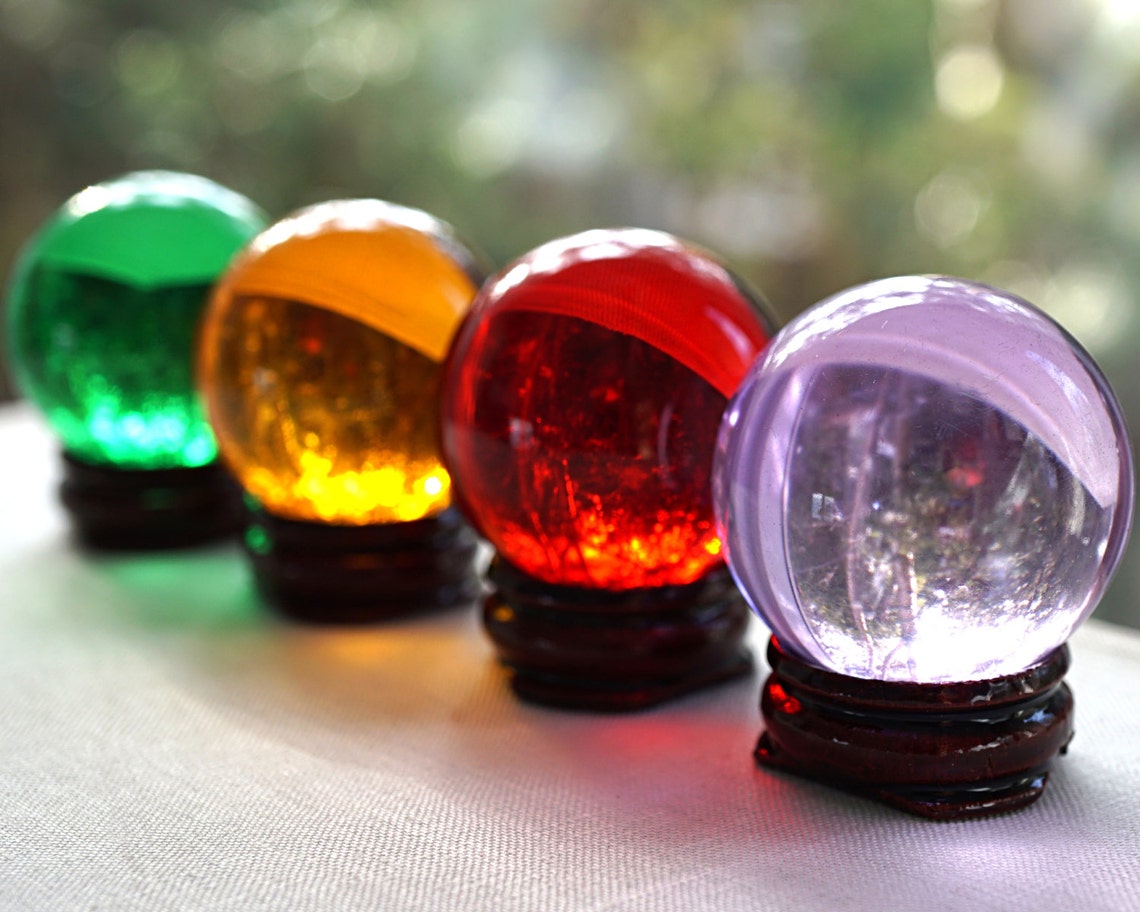 Light Purple Crystal Ball Huge Glass Ball 39mm Large Marble | Etsy