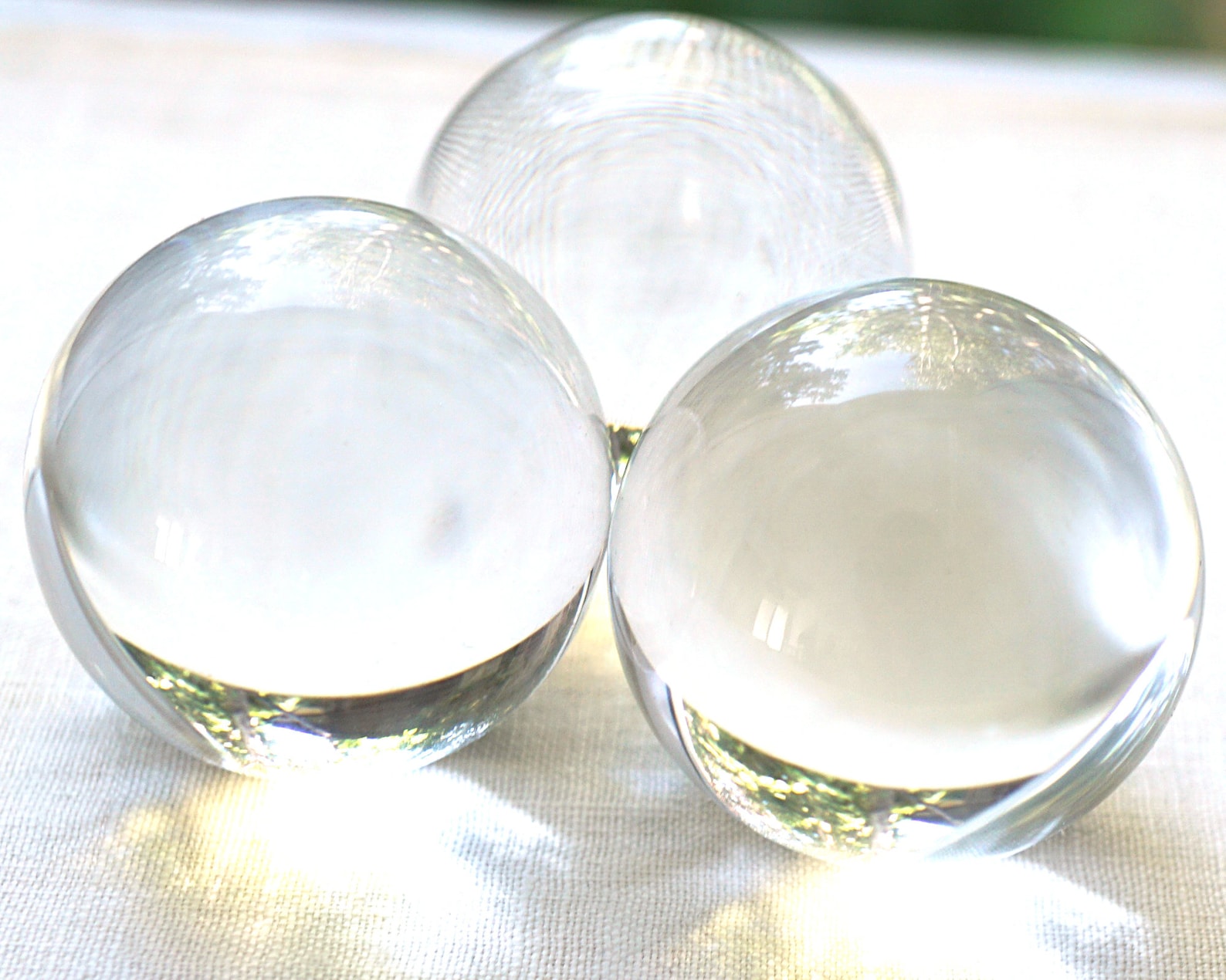 Modern Home Decor Ball Clear Crystal Ball Huge Glass 39mm Large Marble ...