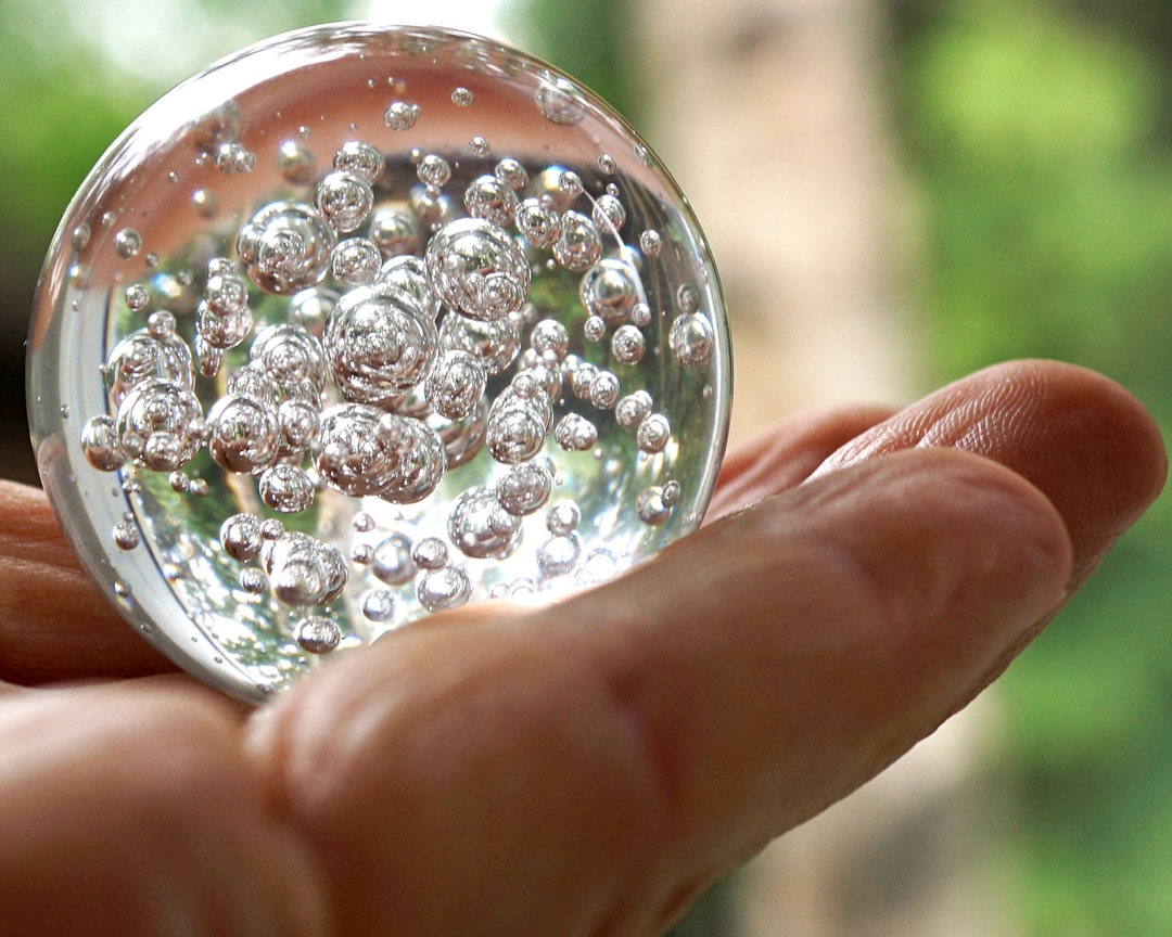 ON VACATION Big Bubble Glass Ball 39mm Clear Crystal Ball Modern Home ...
