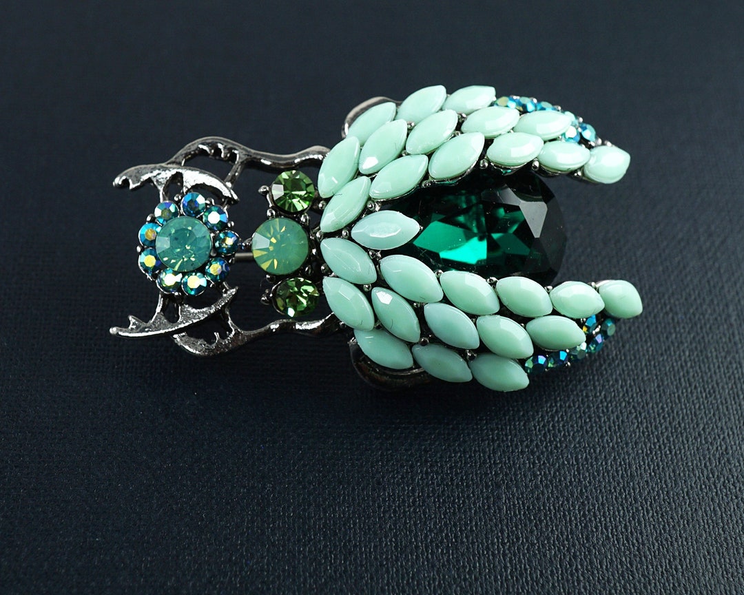 Exquisite Large Insect Brooch, Mint Stag Beetle Pin, Big Vintage Silver ...
