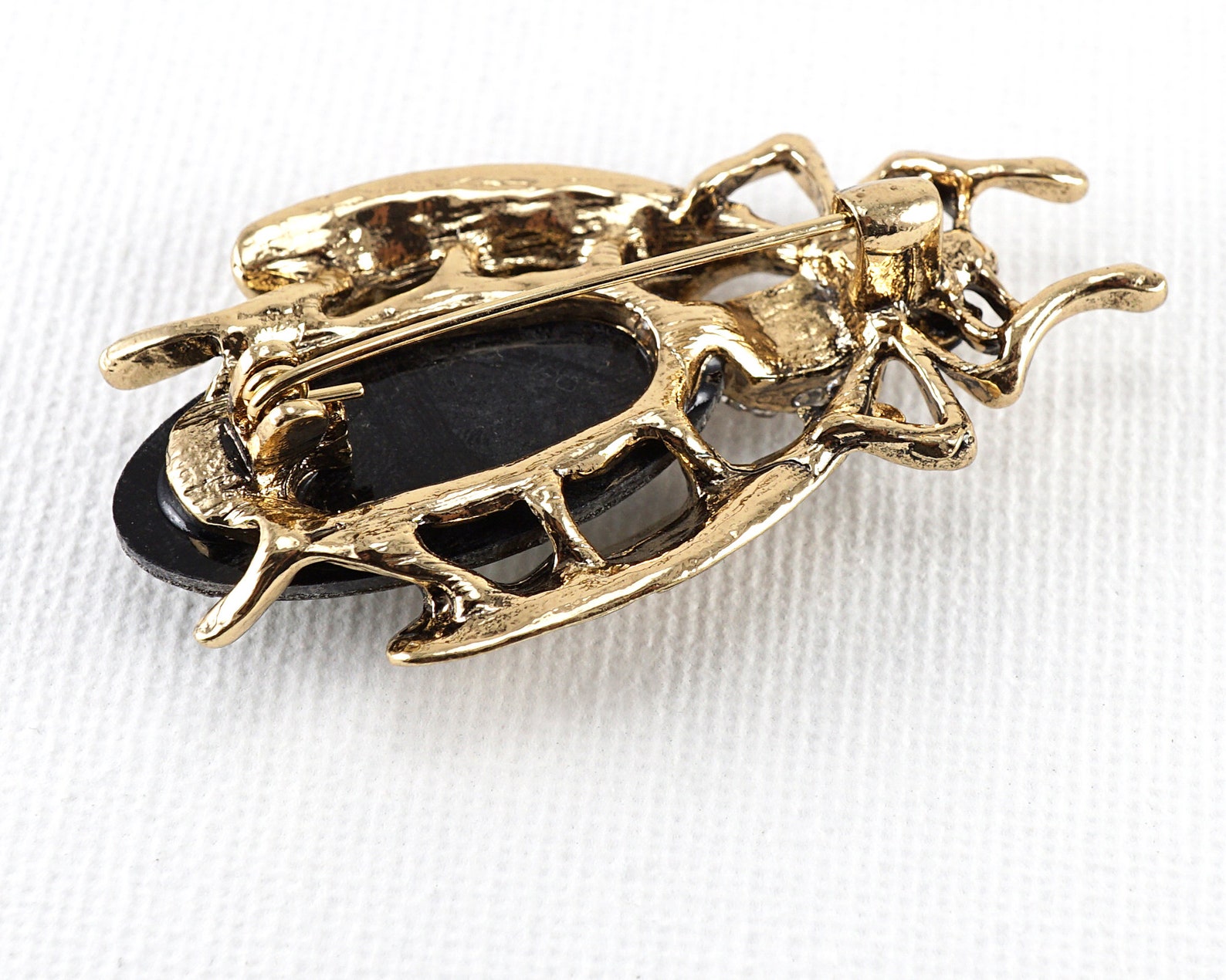 Large Abalone Insect Brooch Golden Fly Brooch Crystal Bug - Etsy