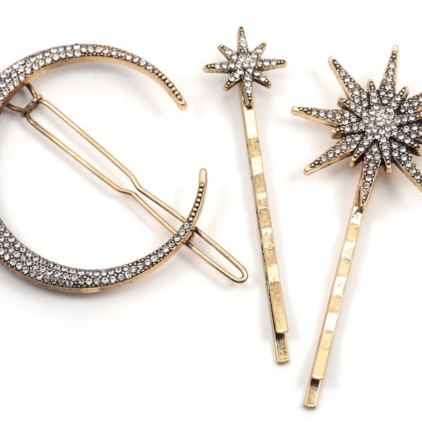 Galaxy Hair Pins - Etsy