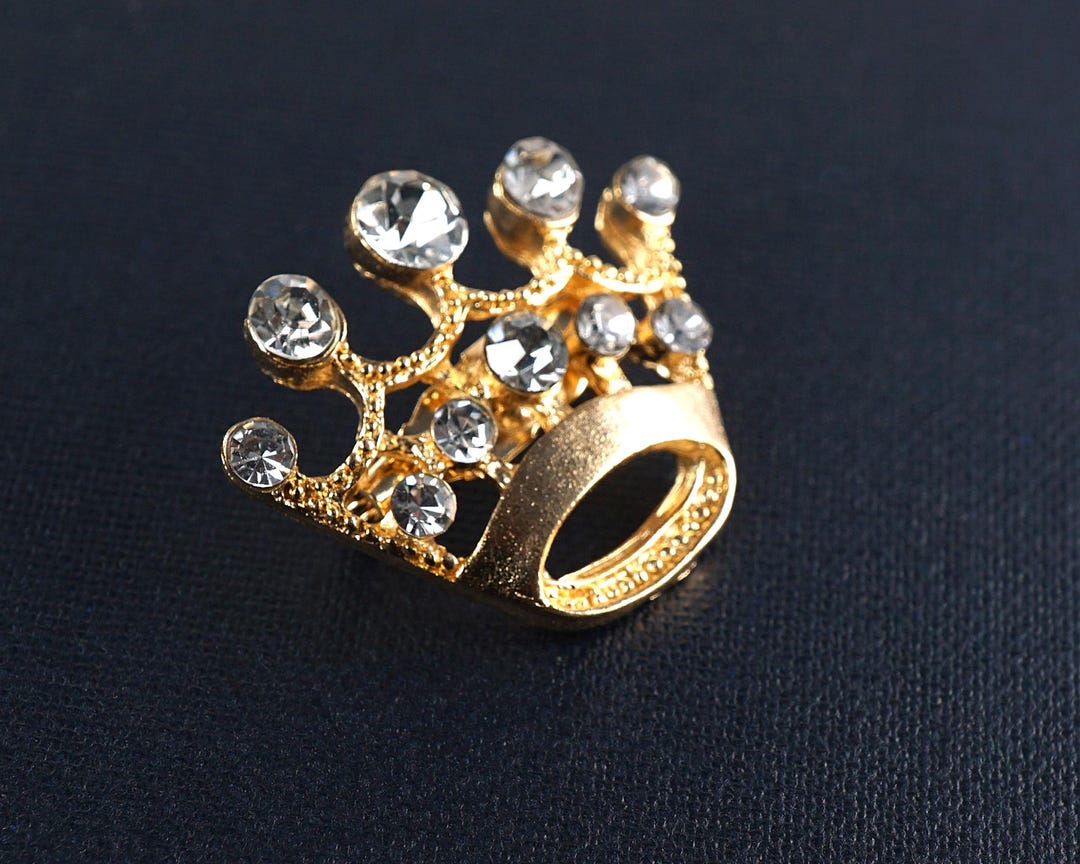 Petite Silver or Gold Royal Crown Pin Brooch, Shirt Brooch Lapel Pin ...