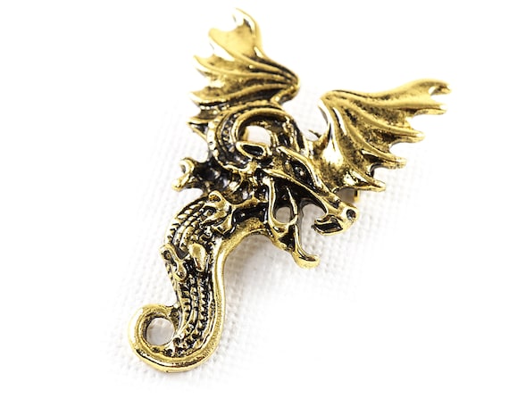 ON VACATION Gold Dragon Brooch Dragon Pin, 2024 Year … - Gem