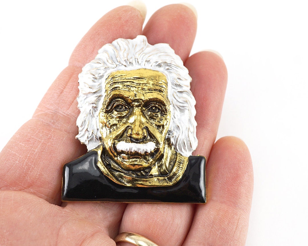 Albert Einstein Brooch Pin, Gift for Men Father Student Science Tech ...