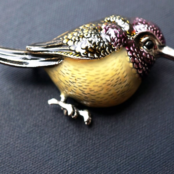 Bird Enamel Pin - Etsy