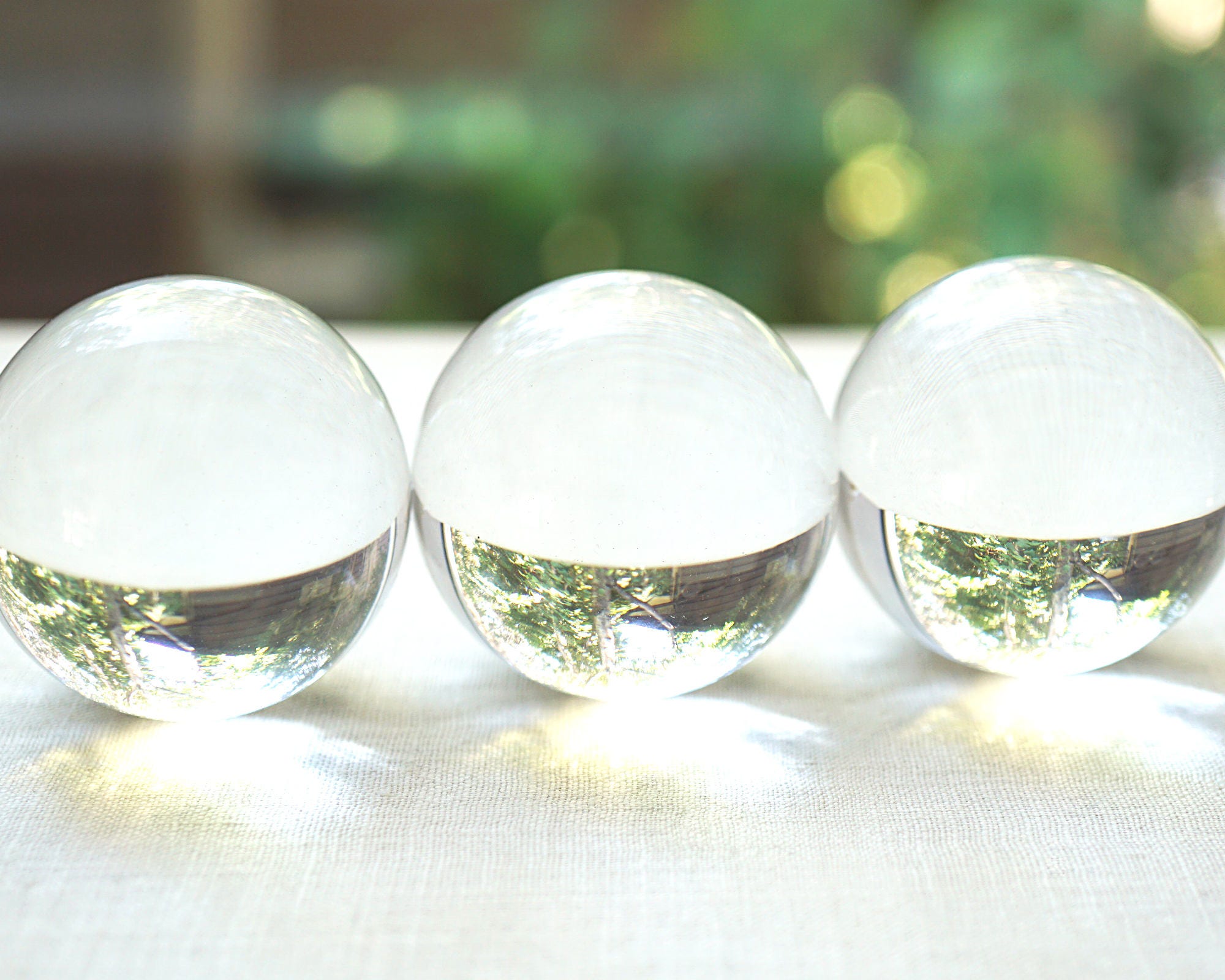Modern Home Decor Ball Clear Crystal Ball Huge Glass 39mm Large Marble ...