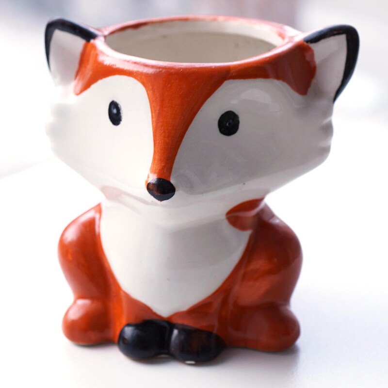 Fox Flower Pot - Etsy