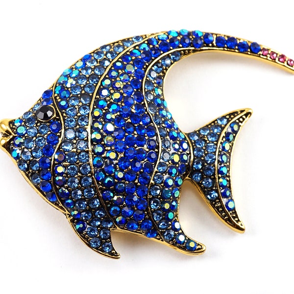 Vintage Fish Brooch - Etsy