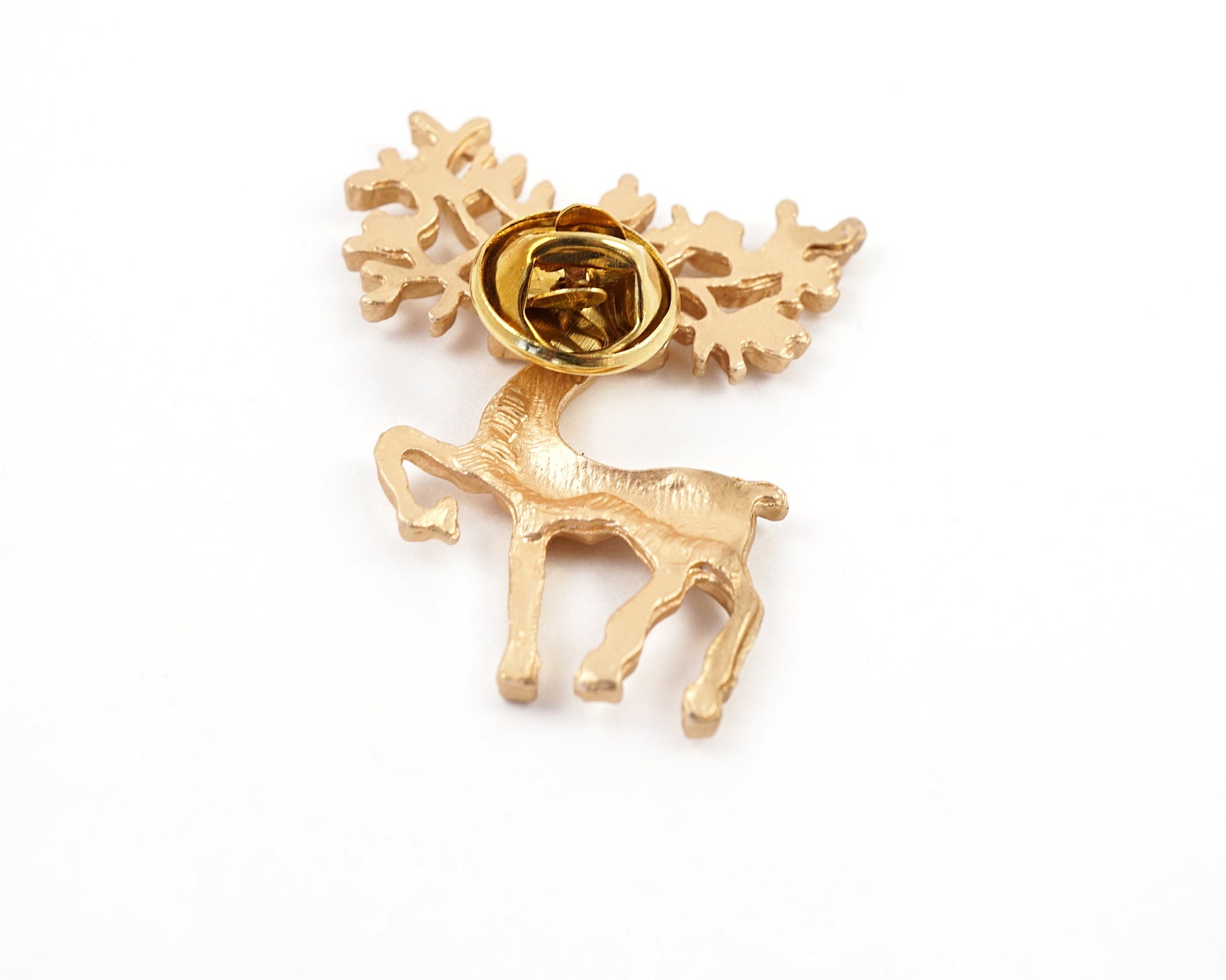 Vintage Elk Brooch Elk Antlers Lapel Pin for Men Frosted - Etsy