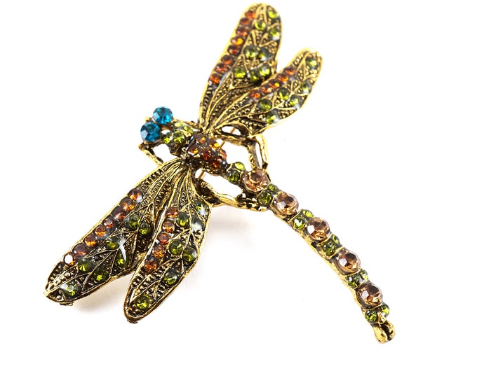 Large Dragonfly Brooch - Etsy