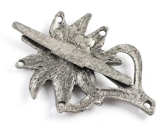 Vintage German Edelweiss Mountain Flower Brooch Pin, … - Gem