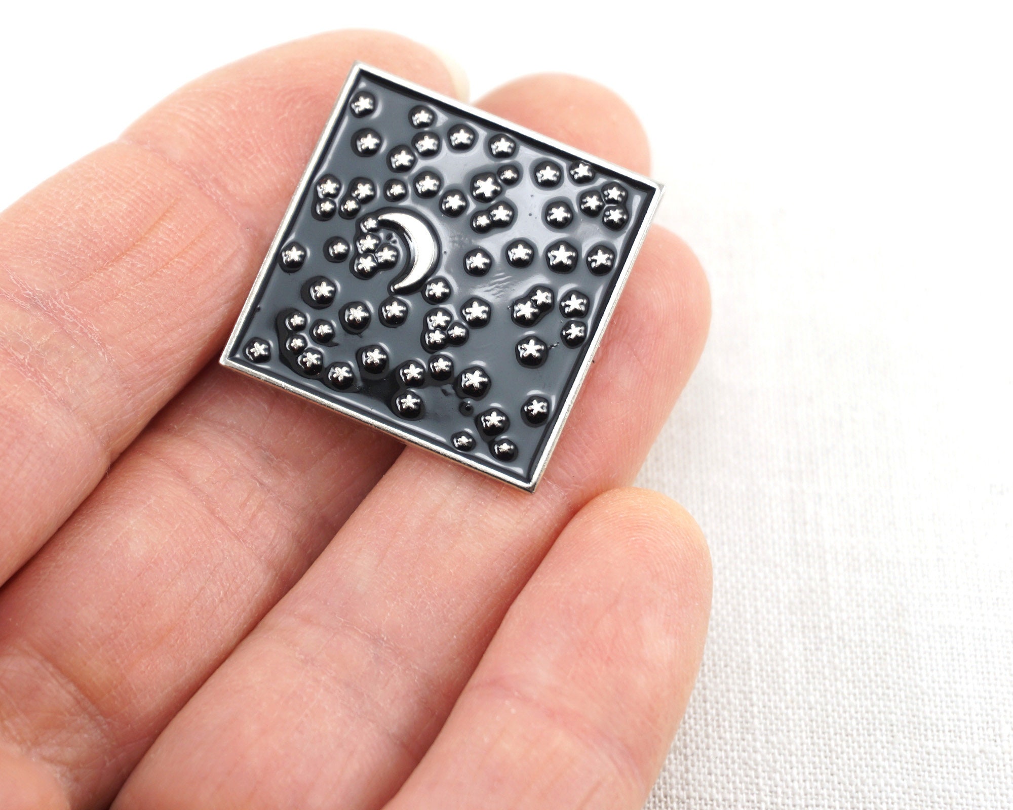 Night Sky Pin, Moon and Stars Brooch Lapel Pin for Men or Women, Stars ...