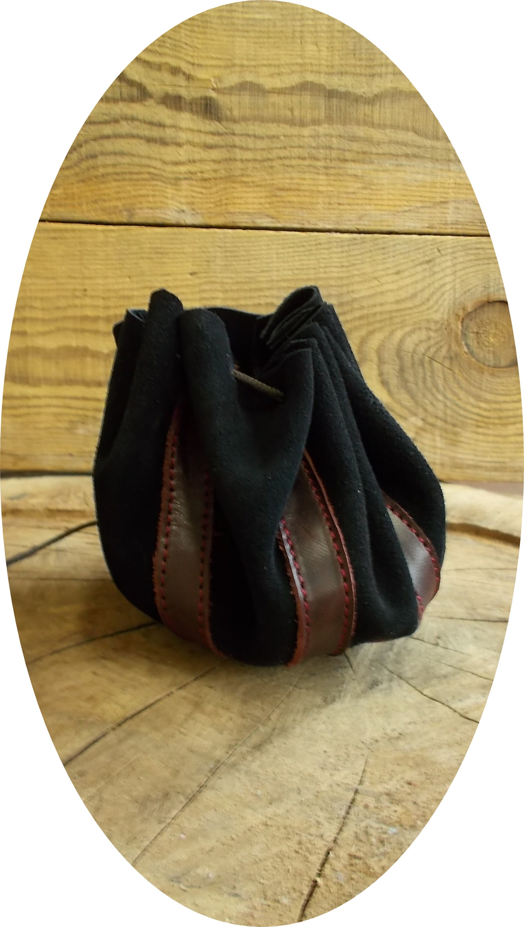 Drawstring leather pouch Small leather pouch Tobacco pouch | Etsy