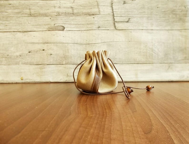 Coin Purse Jewelry Bag Rustic Drawstring Pouch Distressed - Etsy