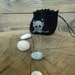 Drawstring Leather Pouch, Coin Purse, Pirate, Black Velvet, Small ...