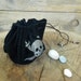 Drawstring Leather Pouch Coin Purse Pirate Black Velvet - Etsy