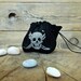 Drawstring Leather Pouch Coin Purse Pirate Black Velvet - Etsy