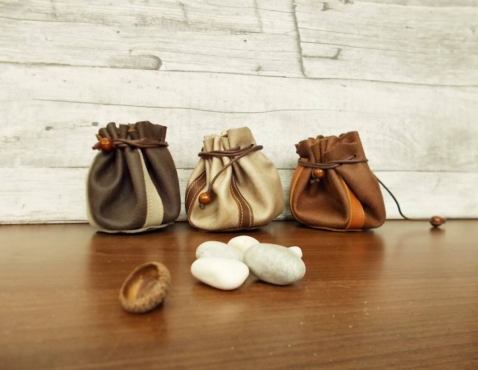 Coin Purse Jewelry Bag Rustic Drawstring Pouch Distressed - Etsy