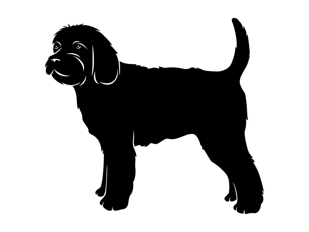 Cockapoo Dog Breed Vector Silhouette formats Eps, Svg, Png & Jpg - Etsy ...