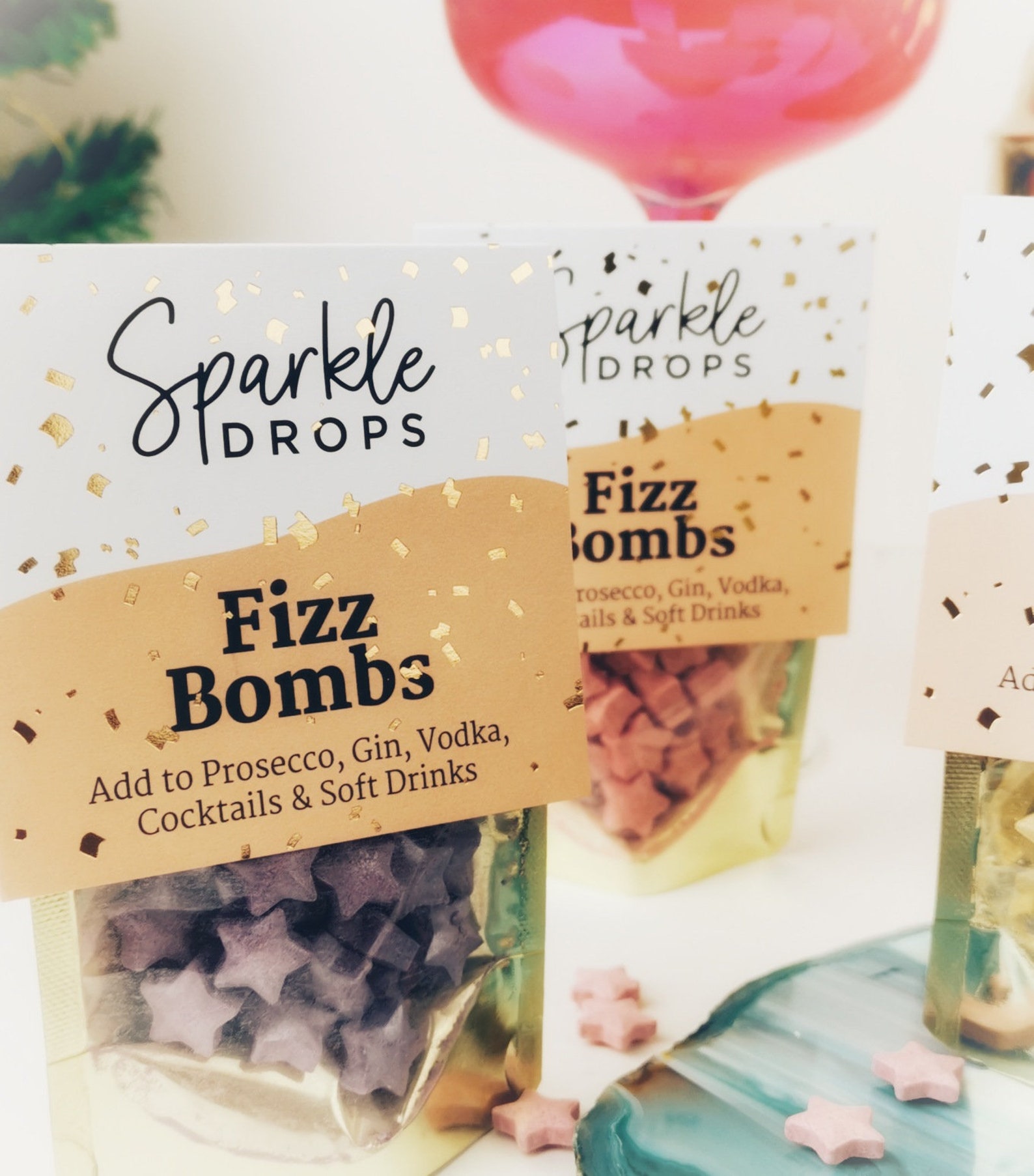Fizz Bombs to Pimp Your Gin or Prosecco Flavour and Sparkle - Etsy UK