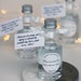 White and Gold Wedding Favours for Gin Miniature Bottles With - Etsy UK