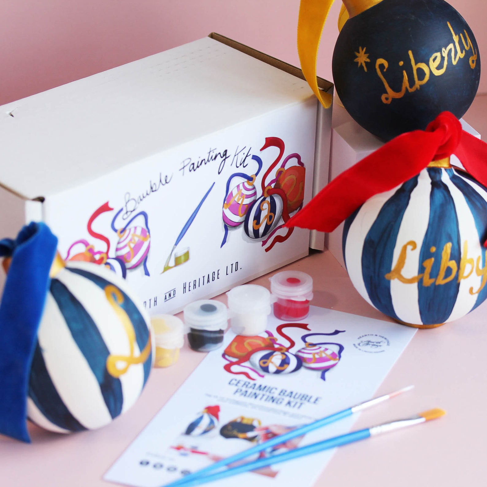 Paint Your Own Large Ceramic Bauble Kit - Etsy UK