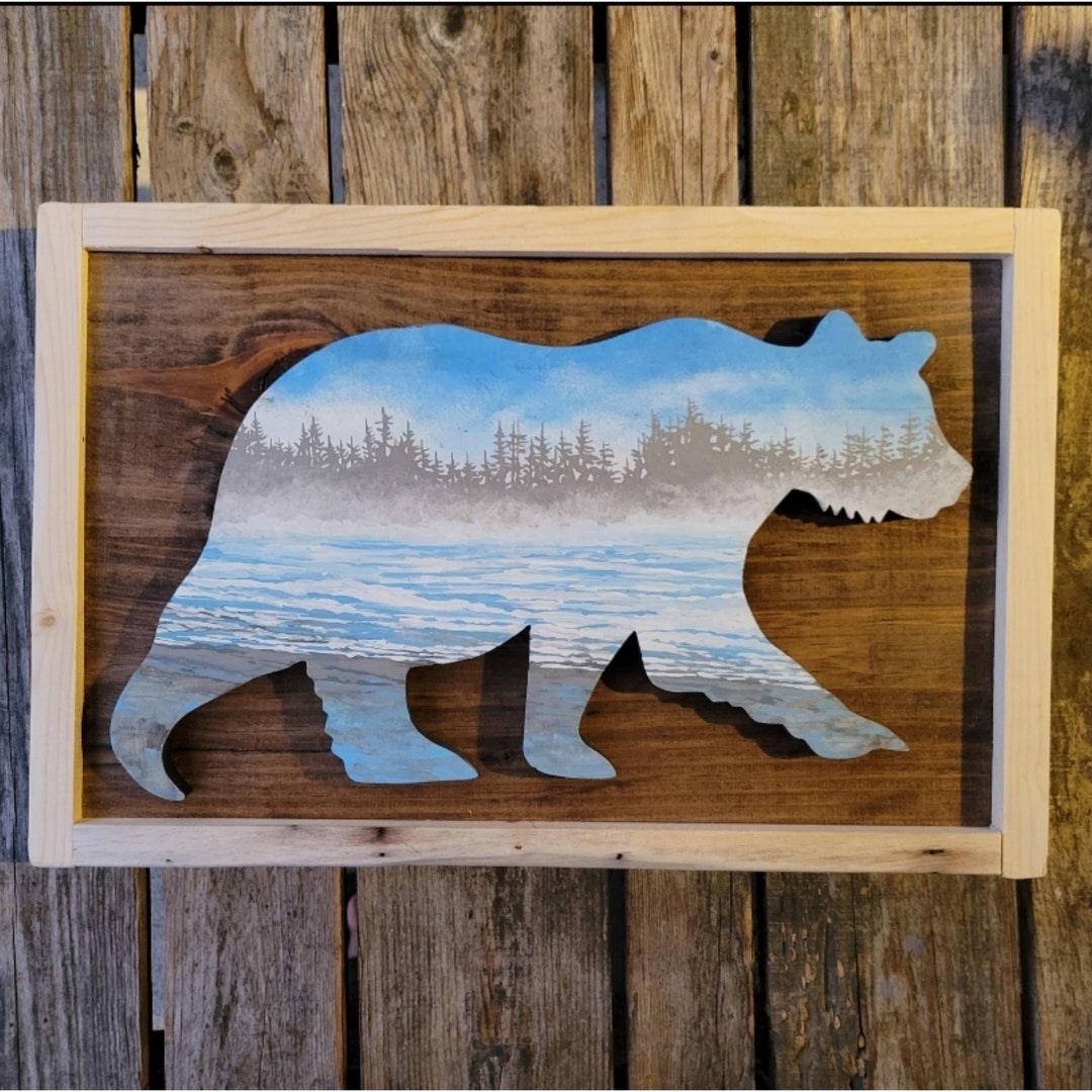 Tofino Wave Bear West Coast Vancouver Island PNW Westcoastkitsch Forest ...